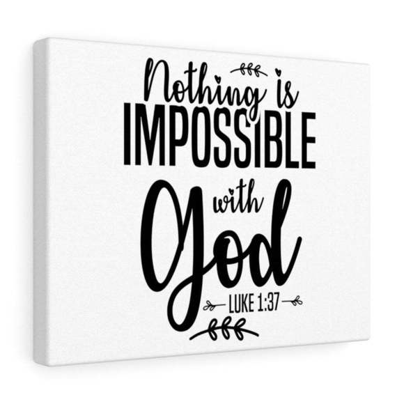 Express Your Love Gifts | Art | Scripture Sign Nothing Is Impossible ...